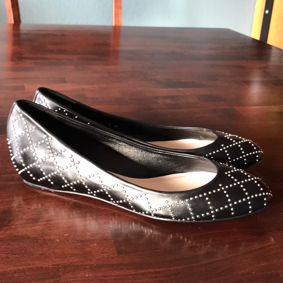Delman | Shoes | Delman Diamond Studded Motif Size 8m Smoking Flats ...